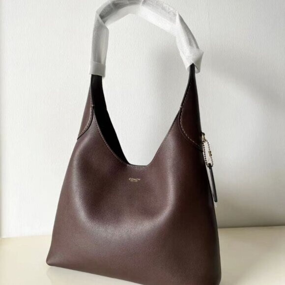Coach | Bags | Coach Dark Brown Leather Shoulder Bag | Poshmark